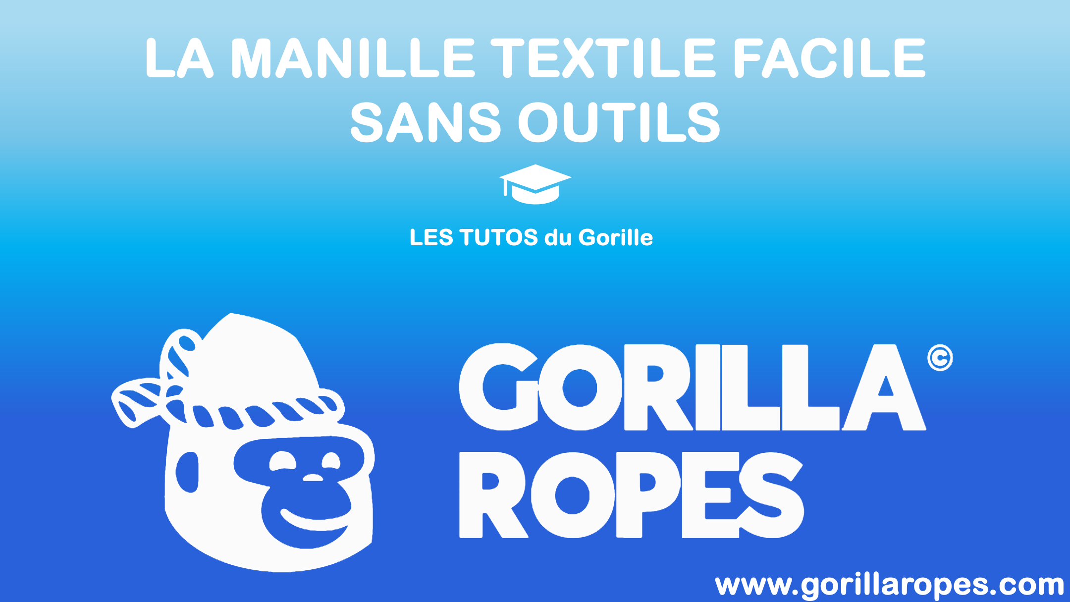 Fabriquer une manille textile en HMPE / Dyneema … avec un simple crayon ...